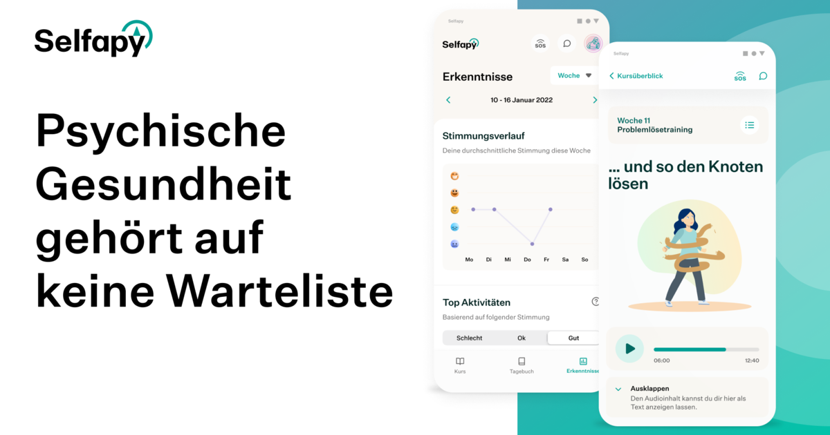 Psychologische Hilfe ohne Wartezeit - Selfapy